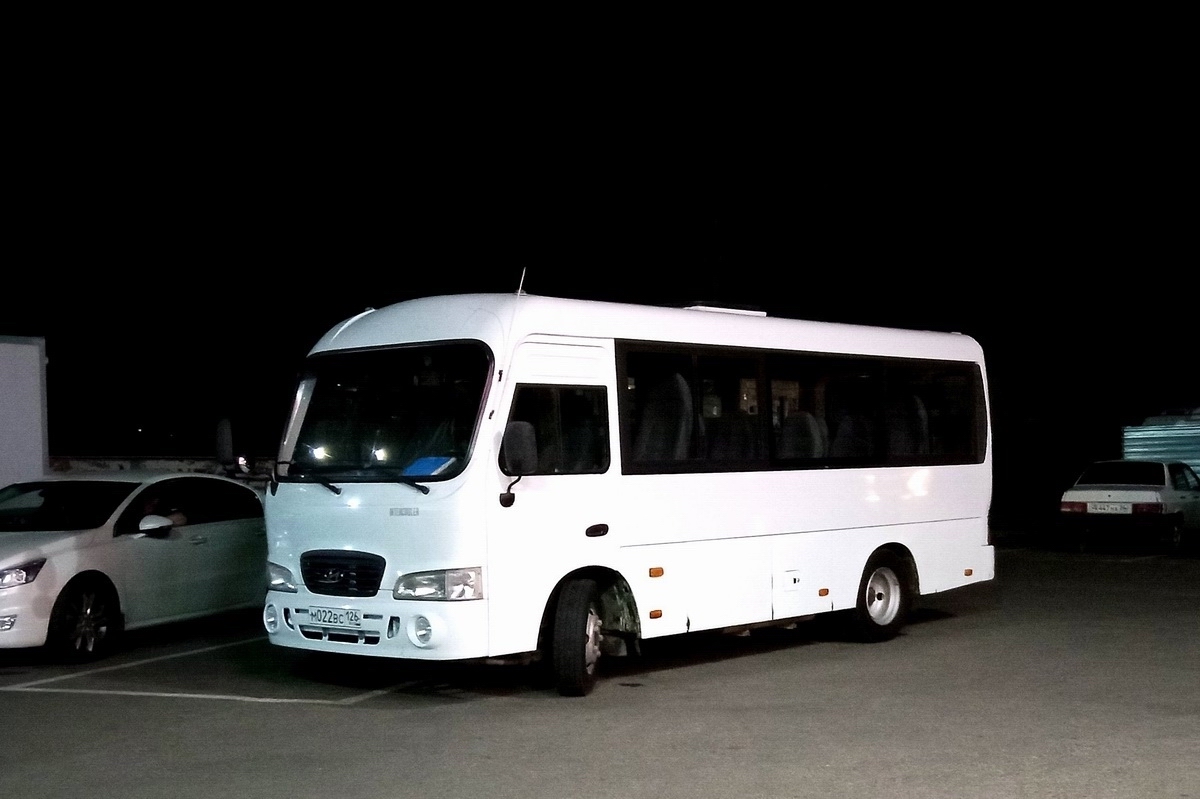 Кабардино-Балкария, Hyundai County SWB C08 (ТагАЗ) № М 022 ВС 126 — Фото — Автобусный транспорт