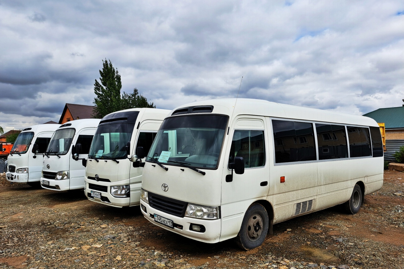 Туркестанская область, Toyota Coaster HZB50L № 745 AEX 13 — Фото — Автобусный транспорт