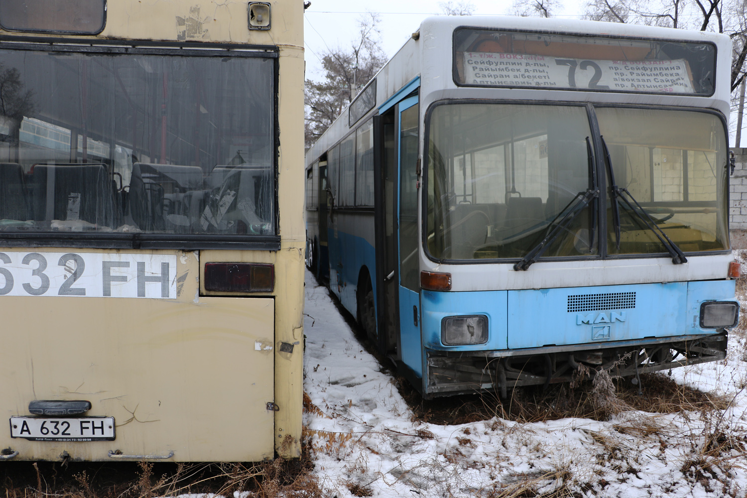 Алматы, MAN 791 SL202 № A 848 FD — Фото — Автобусный транспорт