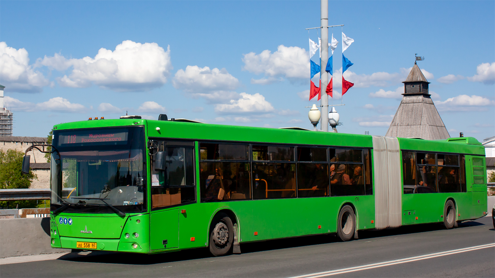 Псковская область, МАЗ-216.066 № 170 — Фото — Автобусный транспорт