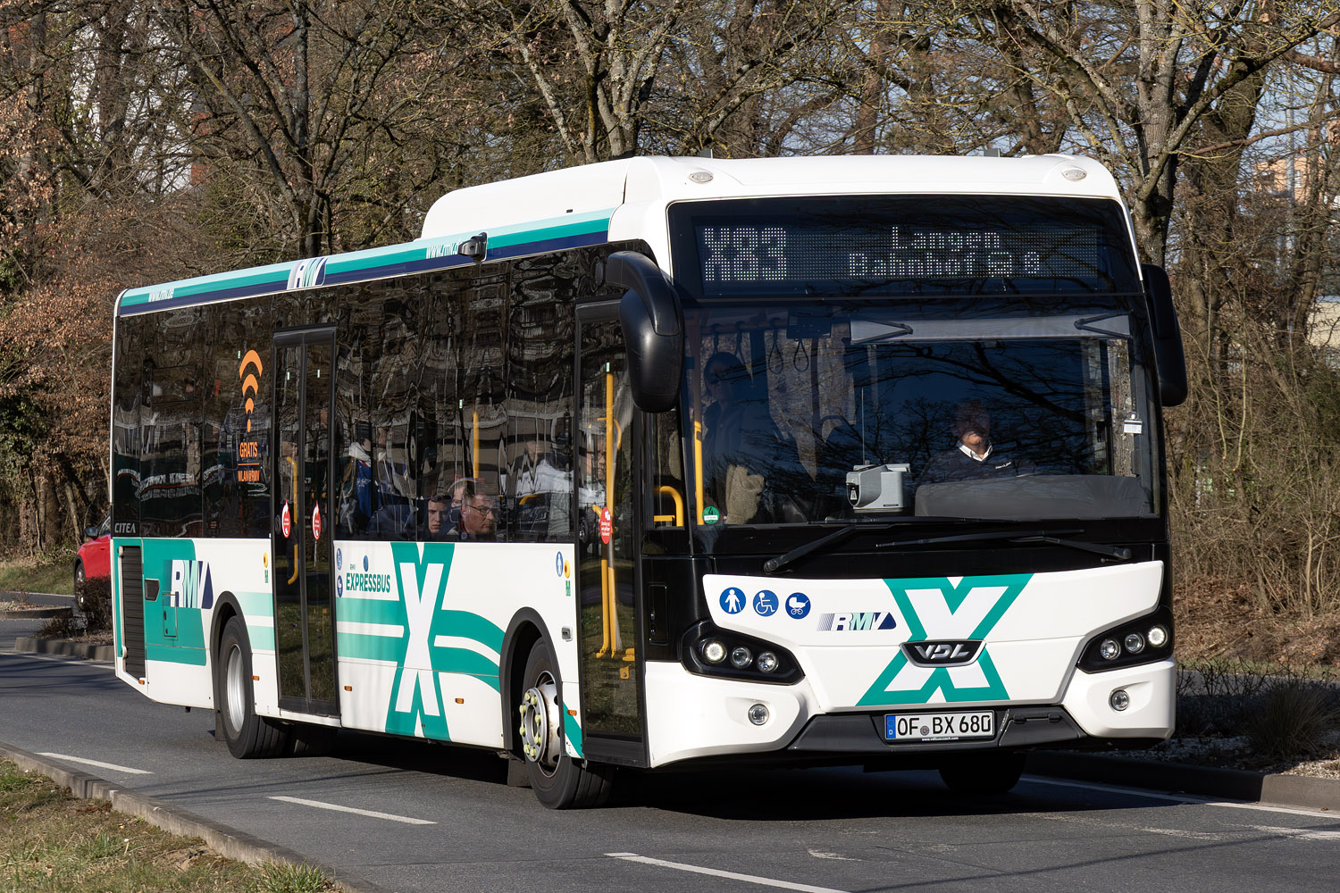 Гессен, VDL Citea LLE-120.255 № OF-BX 680 — Фото — Автобусный транспорт